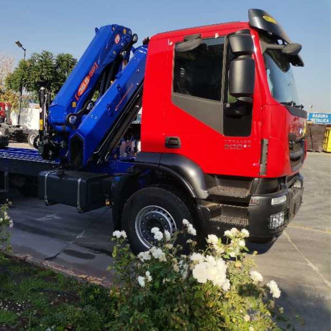 Camión pluma 11.9 TON marca IVECO | SK Rental Chile